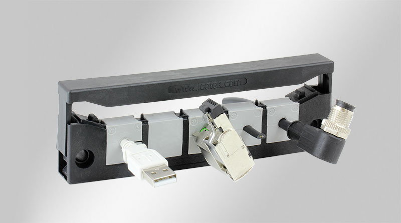 KEL-QUICK split multi cable transit frames for cables with connectors, tool-free assembly / IP54 ...